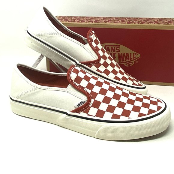 Vans | Shoes | Vans Slip On Sf Terry Canvas Red Mens Vna5hyqa02 | Poshmark